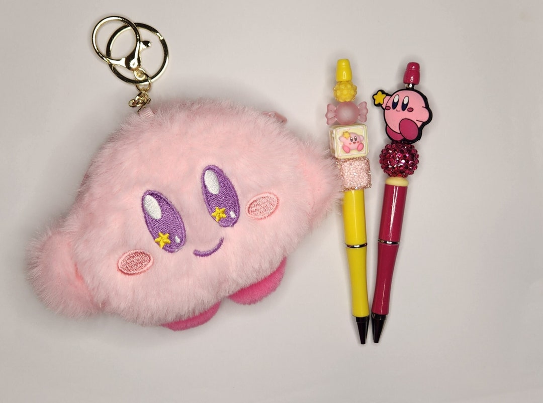 PEN SET Video Game Character Black Ink Refillable Beaded Pen. Beaded ...