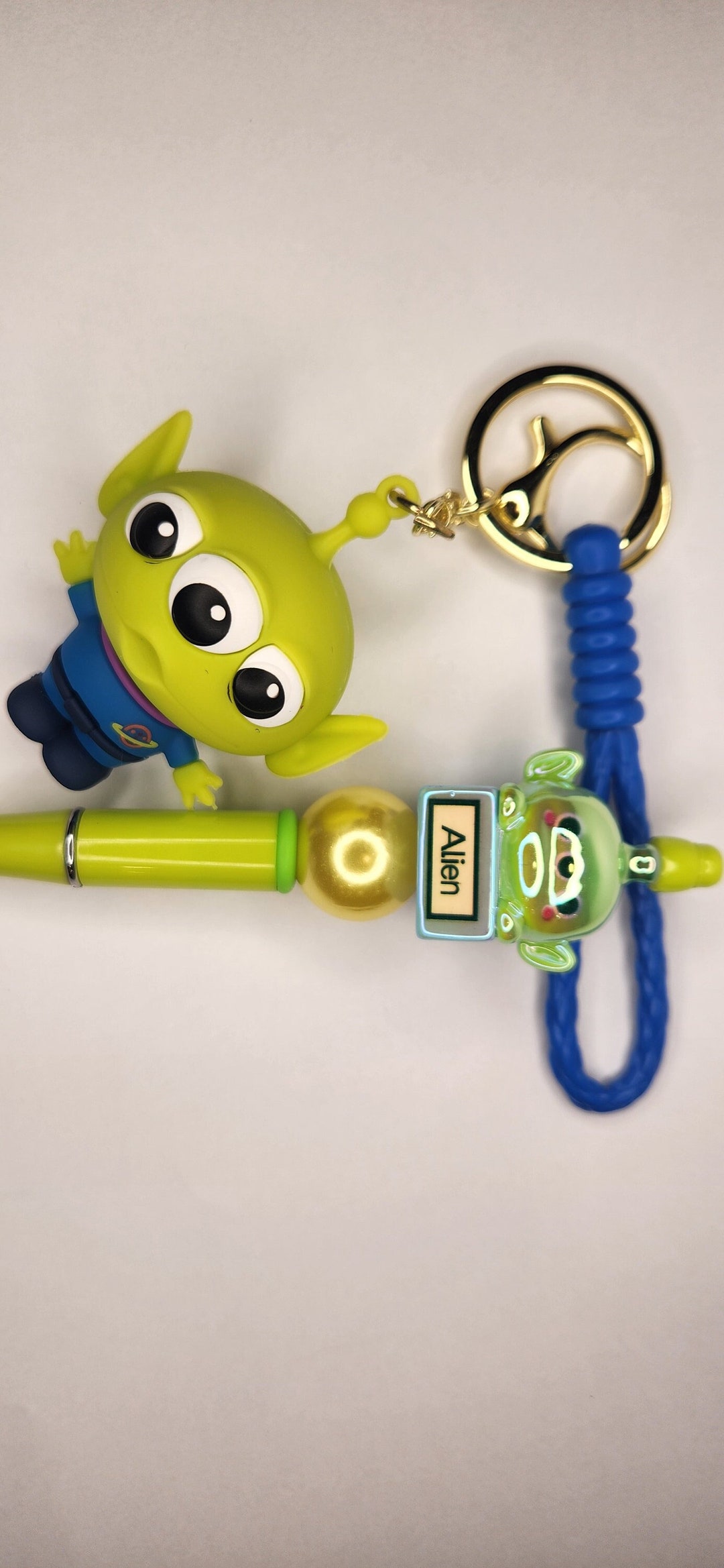 3D Character / Key Chain Alien Black Ink Refillable Beaded Pens. Spend ...