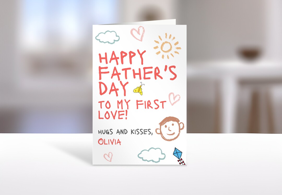 Fathers Day Printable Card, Perfect Father's Day Activity for Kids ...