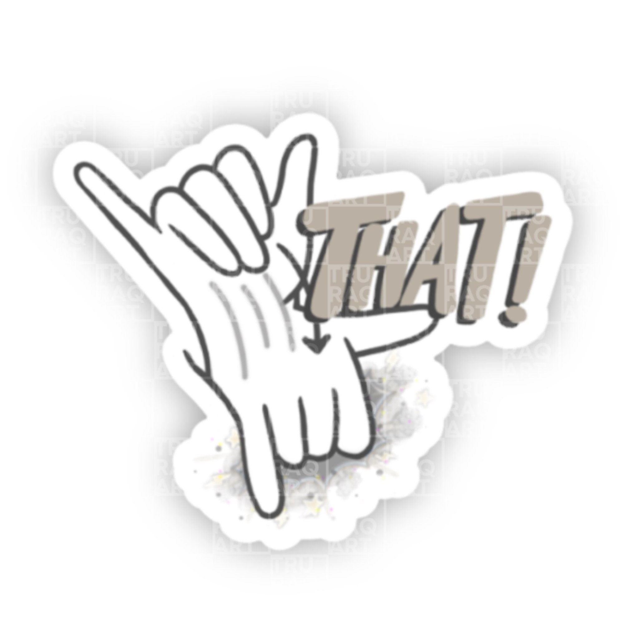 ASL THAT Sticker - Etsy