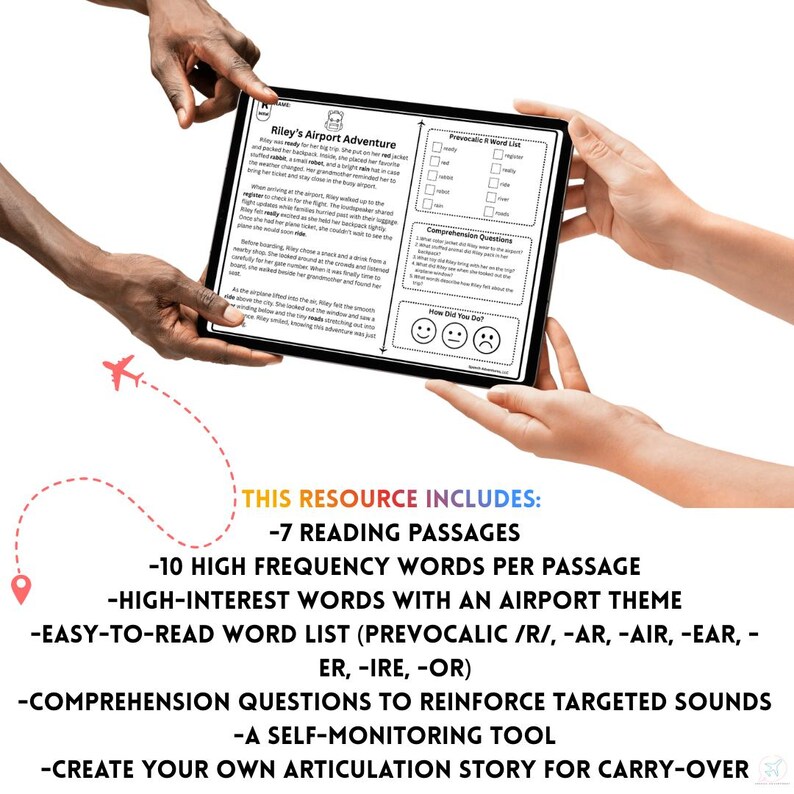 No Prep Speech Therapy Articulation Stories | Airport Adventures ...