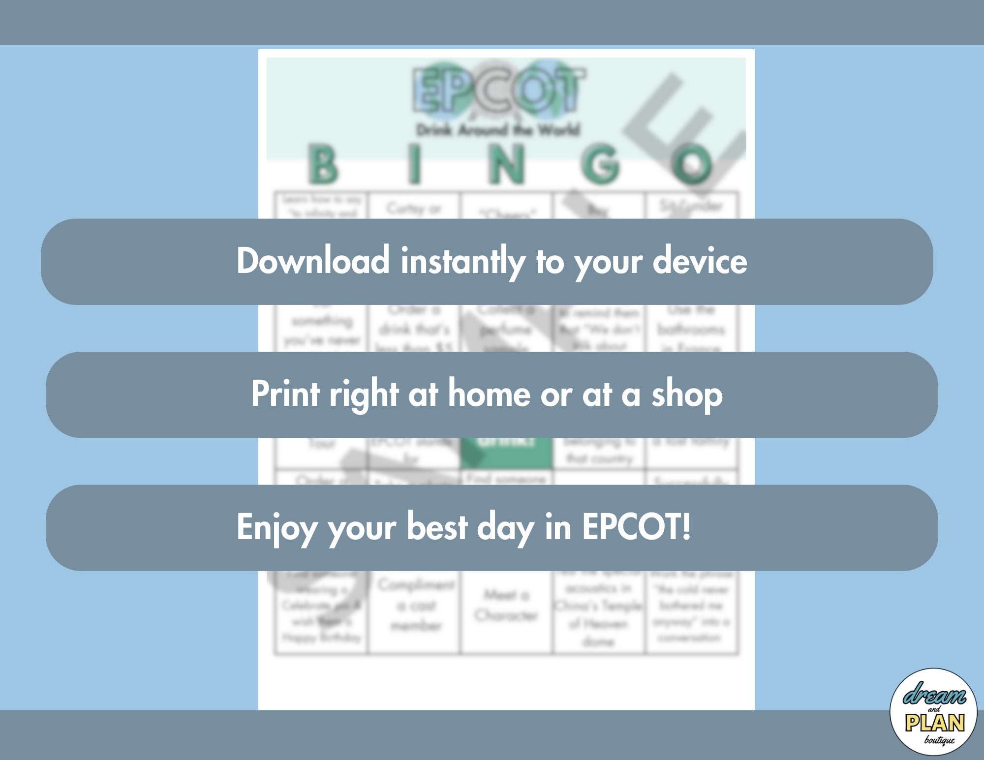 Drink Around the World Games, Epcot World Showcase Scavenger Hunt ...