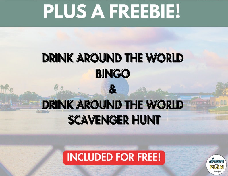 Drink Around the World Games, Epcot World Showcase Scavenger Hunt ...