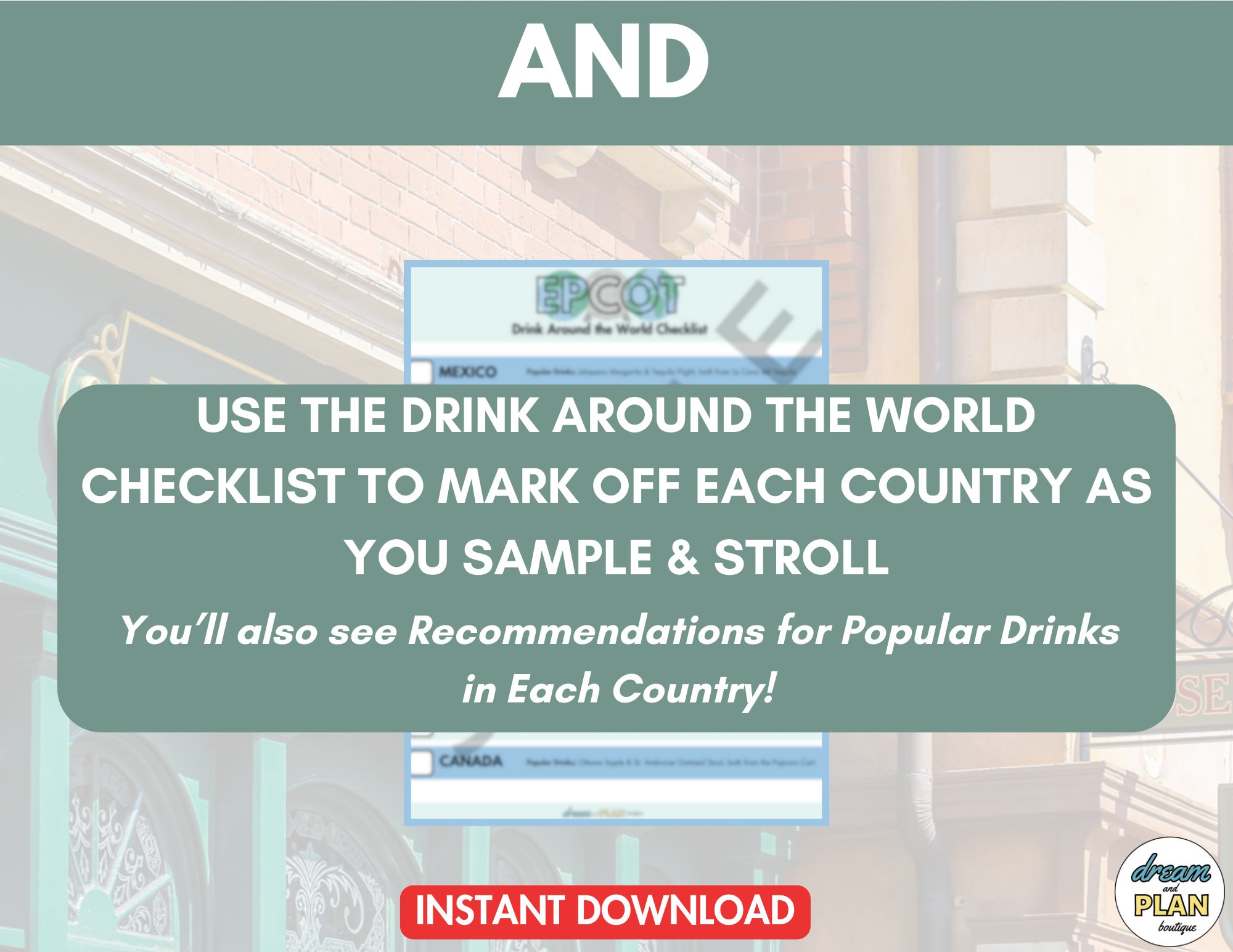 Drink Around the World Games, Epcot World Showcase Scavenger Hunt ...