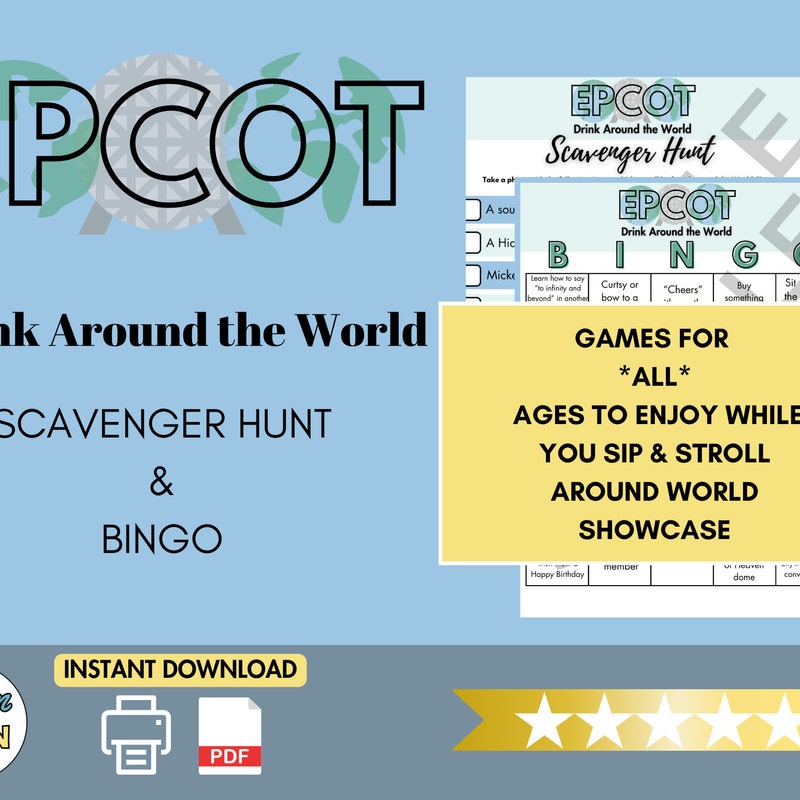 Epcot Scavenger Hunt - Etsy
