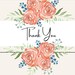Digital Thank You Card - Editable Wedding Thank You Card - Etsy