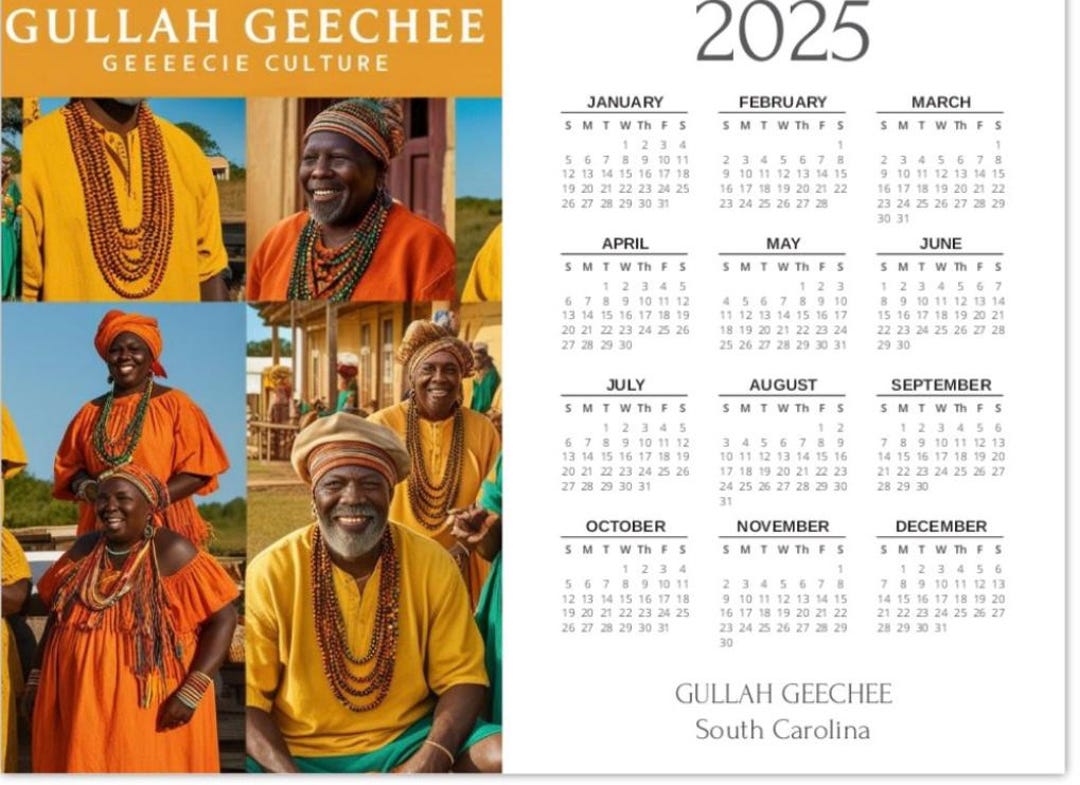 Calendar, Magnetic Calendar, Gullah, Ethnic, Cultural, Souvenirs ...