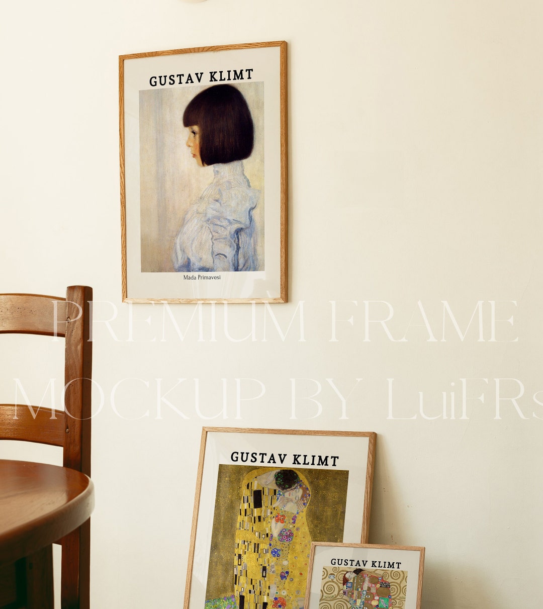 3 DIN Wooden Frames Mockup Iso Standard | Psd Thin Frame Oak A0 ...