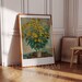 DIN A1 Vertical Wood Frame Mockup, Scandinavian Interior Wall Art ...