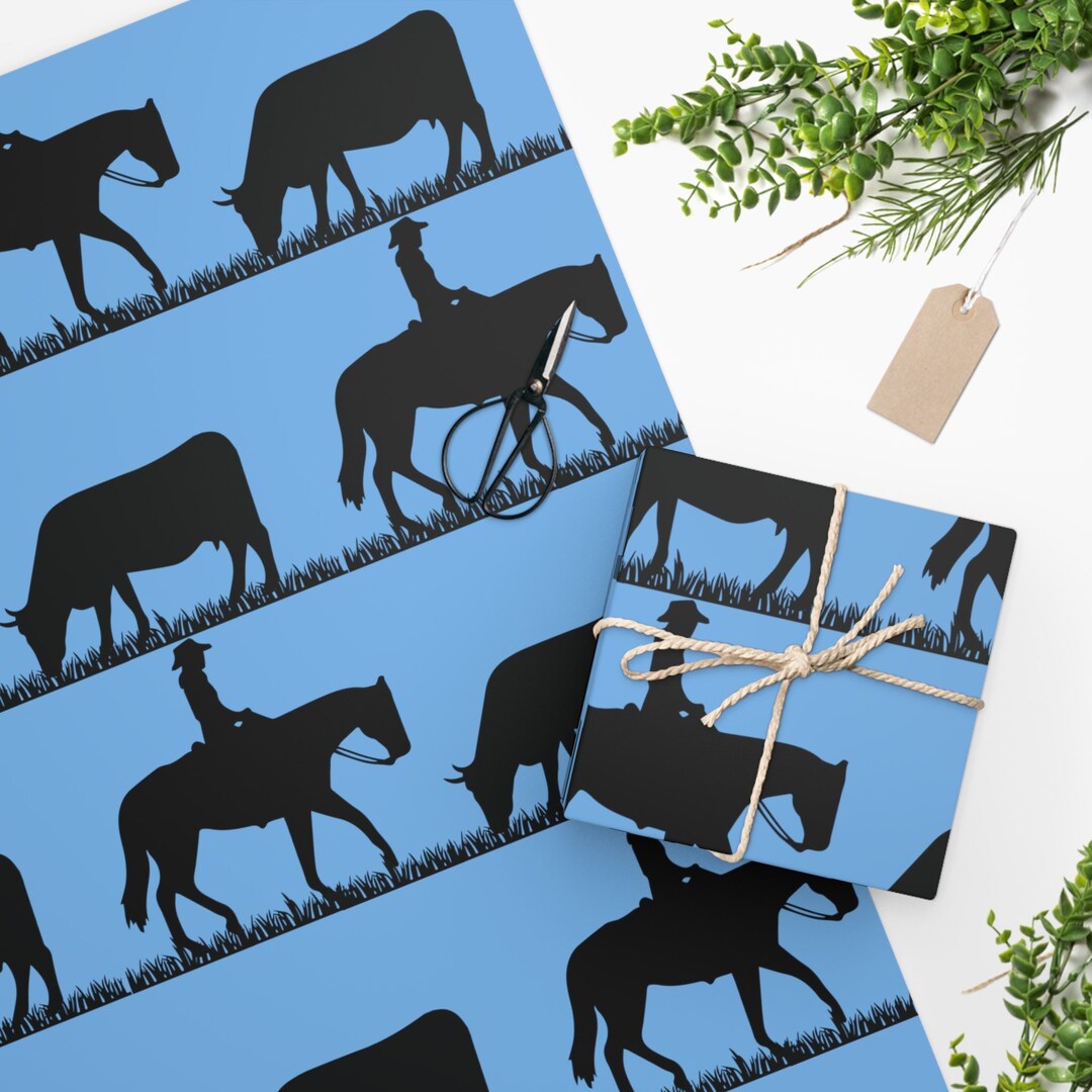 Horse & Cow Wrapping Paper - Etsy