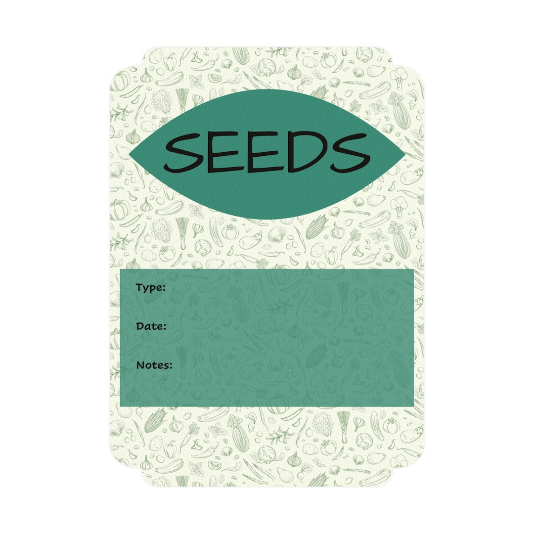 Postcards Set, Seed Packet Cards Stationery Gardening Gift, Botanical ...