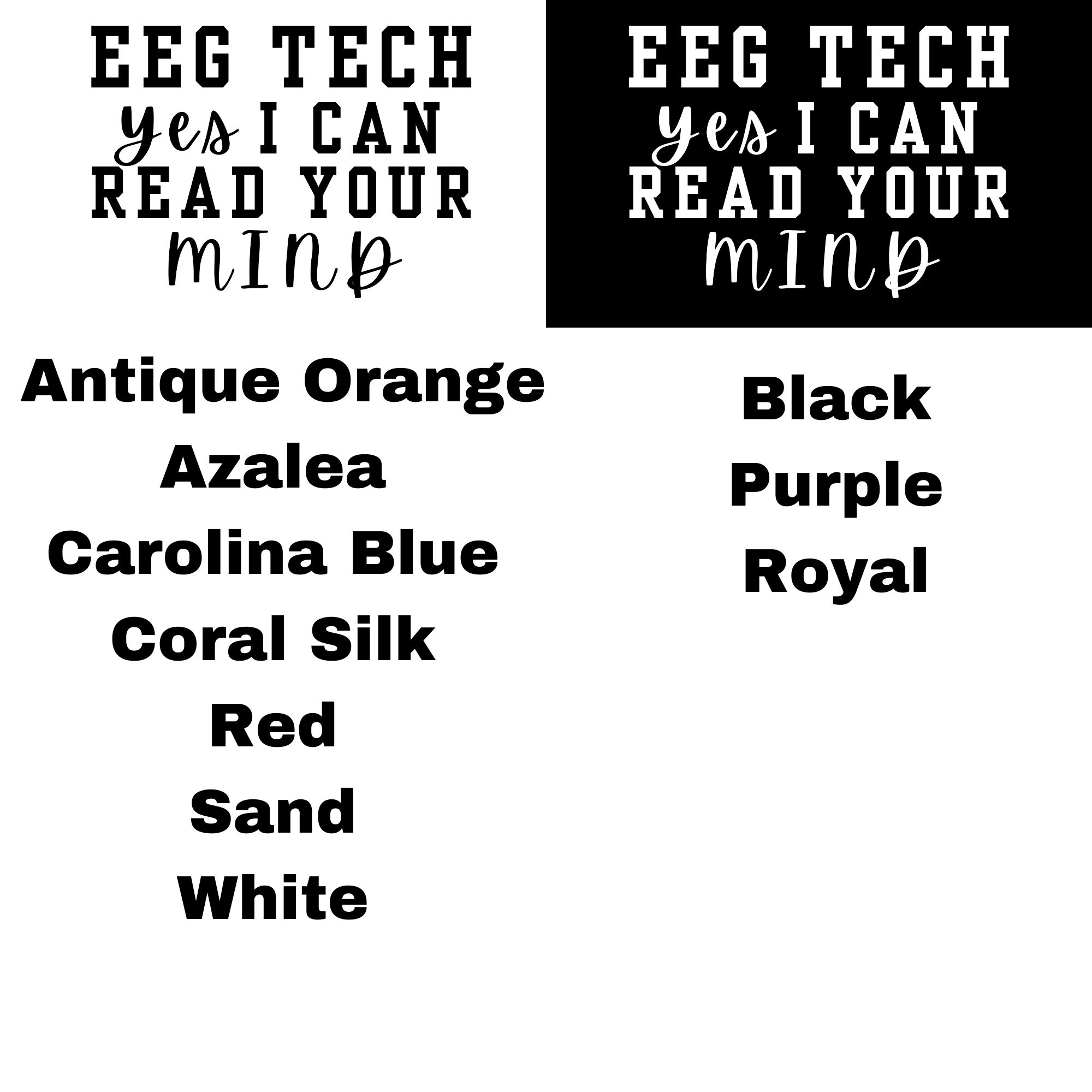 EEG Tech Tshirt, EEG Gift, Eeg Tech, Eeg Tech Gifts, Eeg Tech Apparel ...