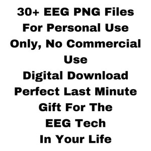 EEG PNG, EEG Tech Png, Iron On, Eeg Gift, Eeg Tech Gift, Eeg Gifts ...