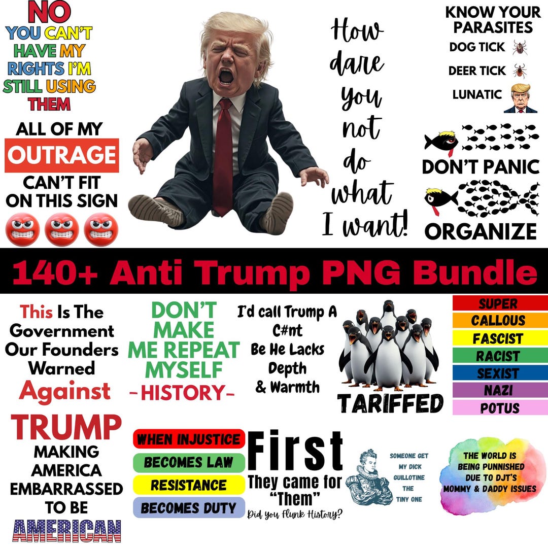 140 Anti Trump PNG Bundle Resist Trump PNG Anti Trump Apparel Anti ...