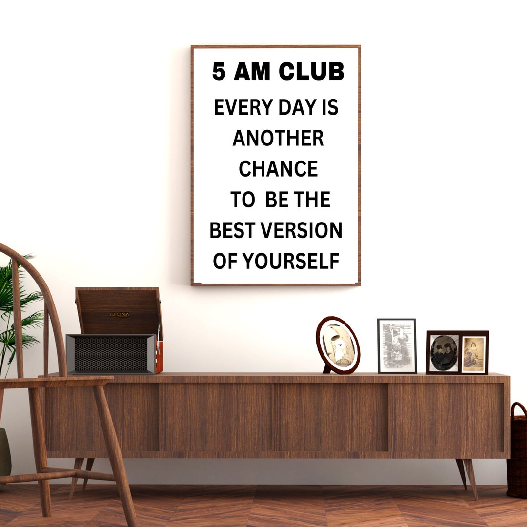 5AM Club Poster 5AM Club Printable Christmas Christmas - Etsy