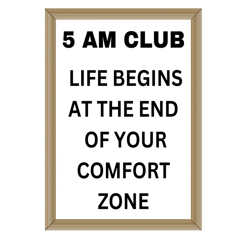 5AM Club Poster, 5AM Club Printable, Christmas, Christmas Gift, 5am ...