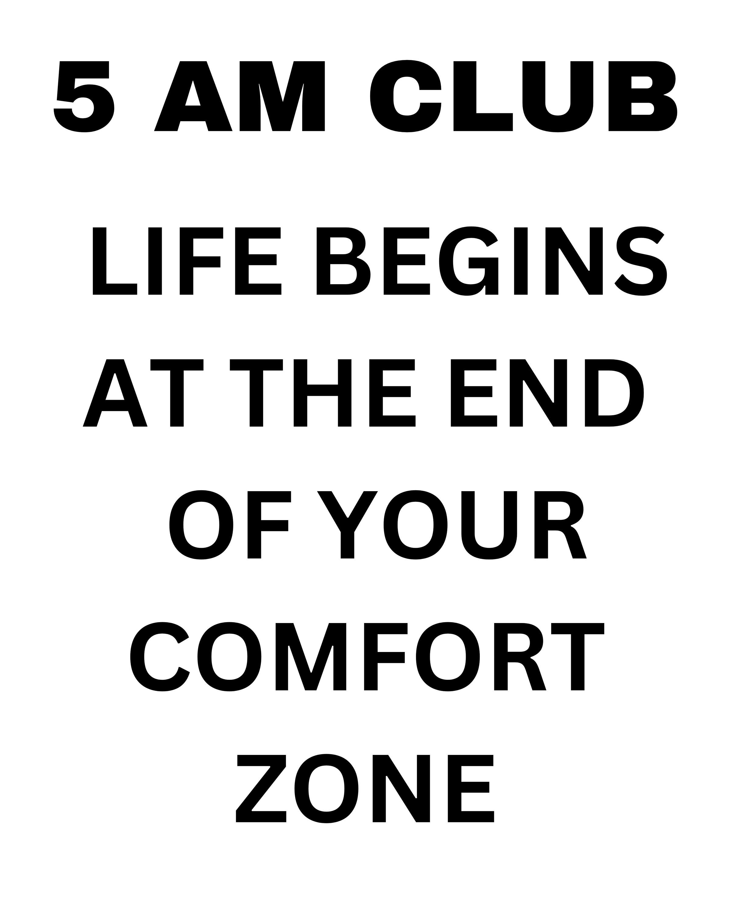 5AM Club Poster, 5AM Club Printable, Christmas, Christmas Gift, 5am ...