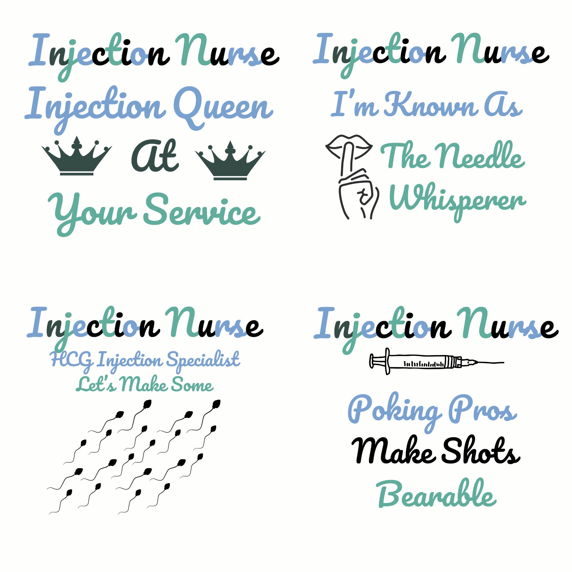 Injection Nurse PNG HCG Injection Ozempic Injection B12 - Etsy
