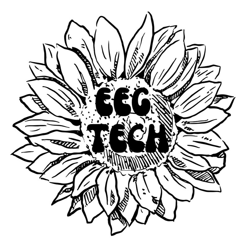 EEG PNG, EEG Tech Png, Iron On, Eeg Gift, Eeg Tech Gift, Eeg Gifts ...