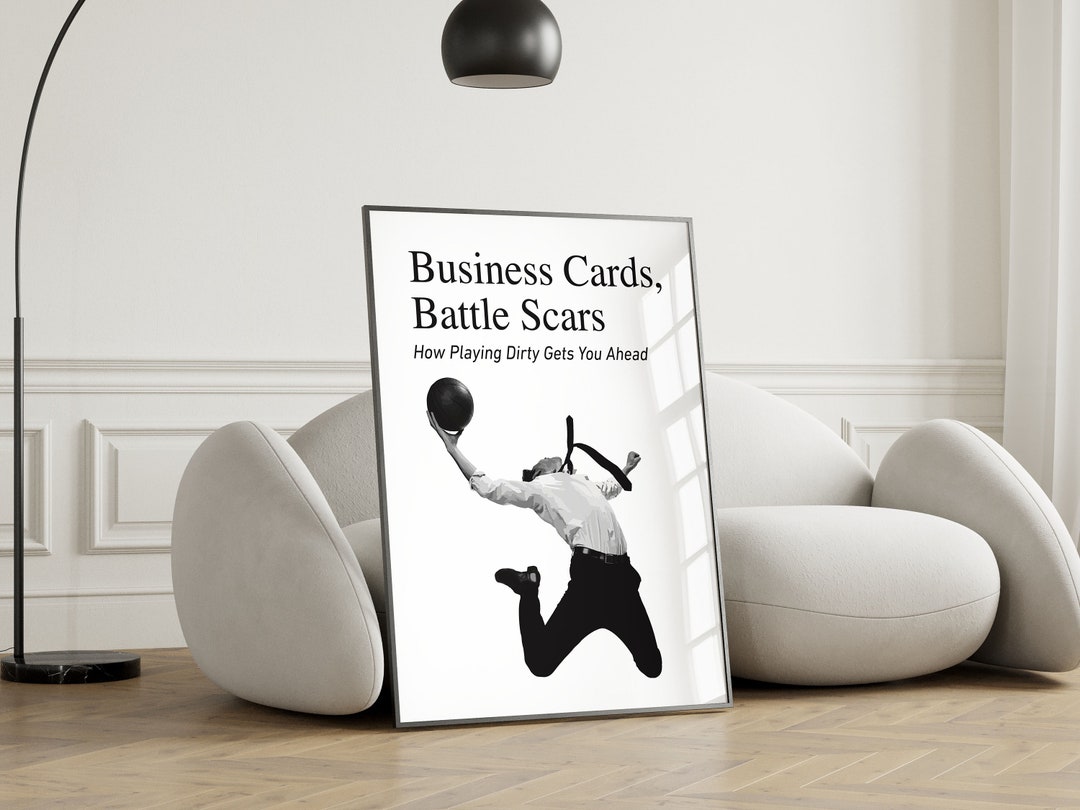 80s Corporate Finance Yuppie Large Minimalist Poster Office Wall Art ...