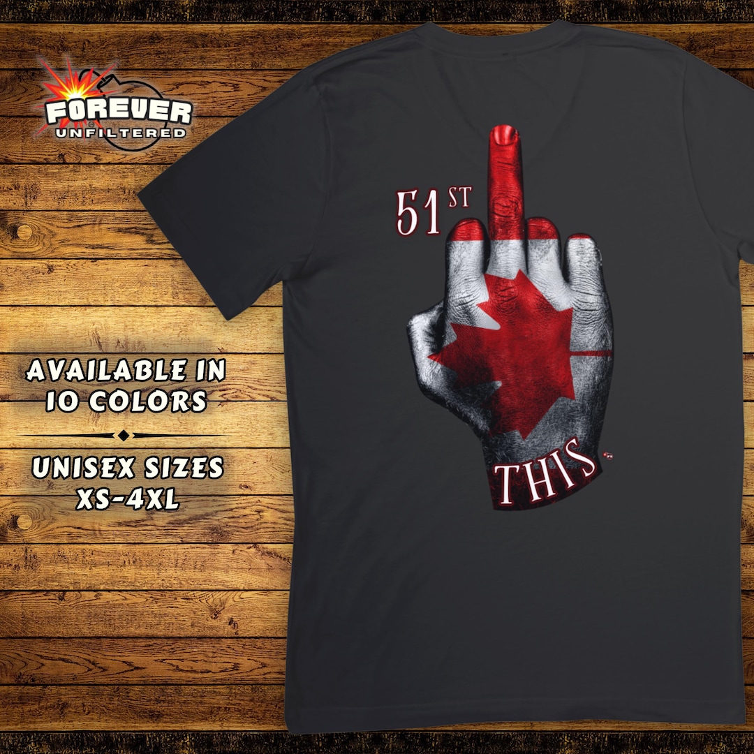 Canadian Flag Fuck You Tee - Rude Patriotic Canada Statement Shirt ...