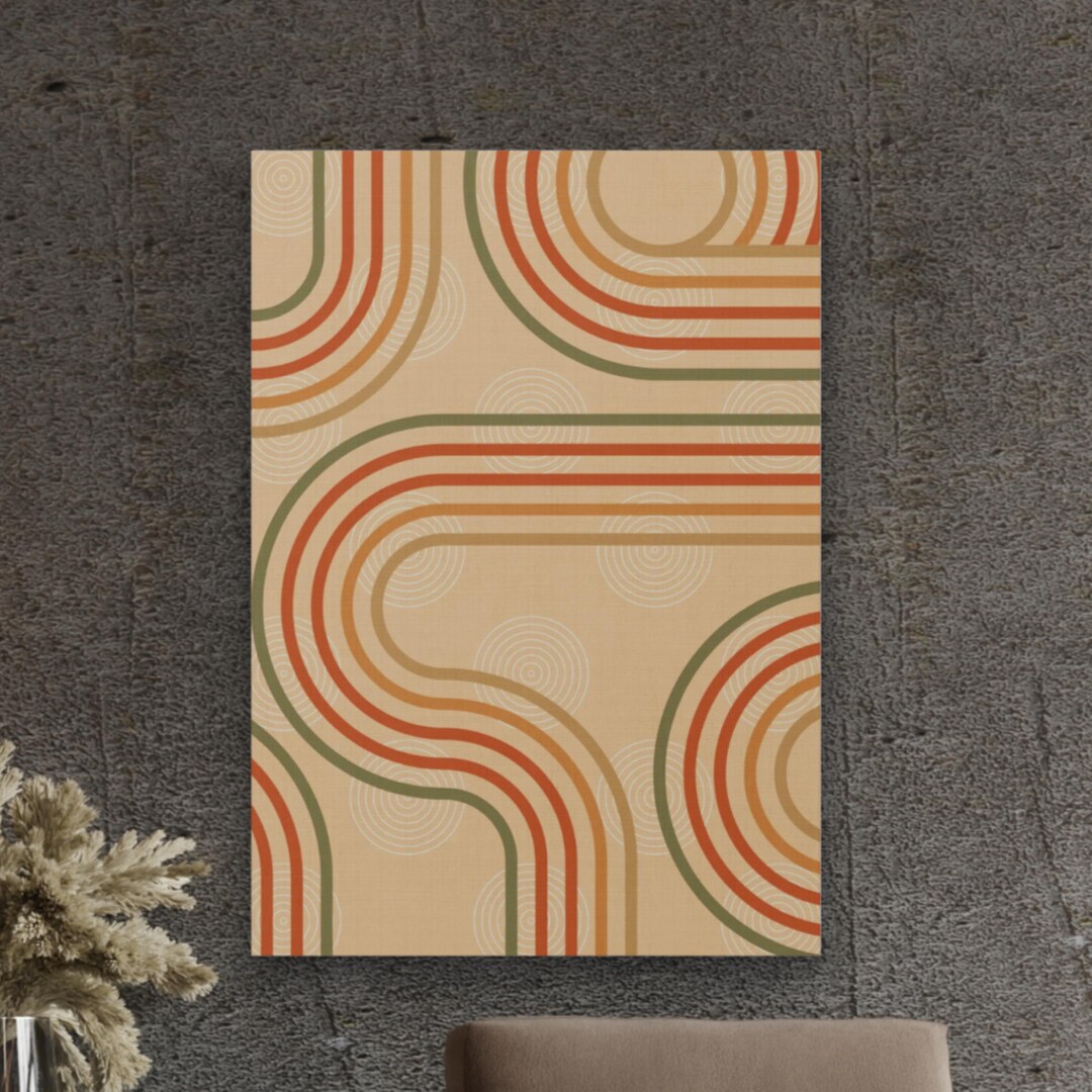 Simplistic Mid Century Modern Wall Art - Trendy Contemporary Decor ...