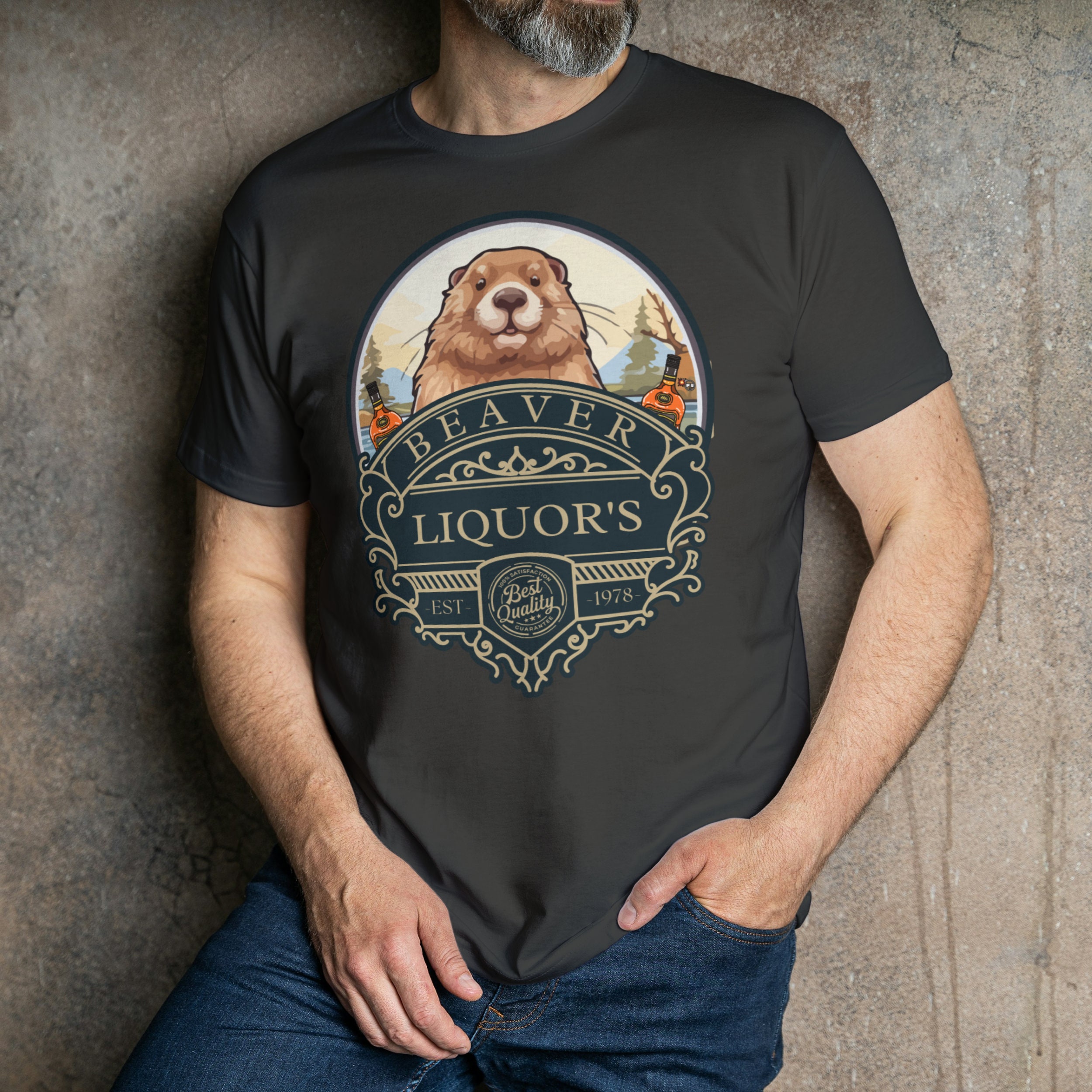 Beaver Liquors Funny Shirt - Offensive Shirt - Naughty Humor Tee ...