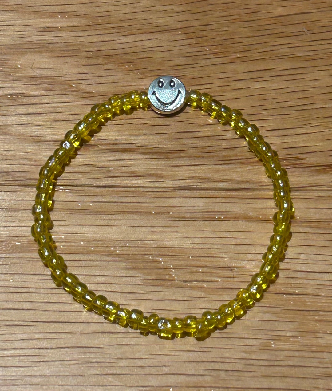Handmade Smiley Face Emoji Bracelet Yellow Friendship Bracelet Gift ...