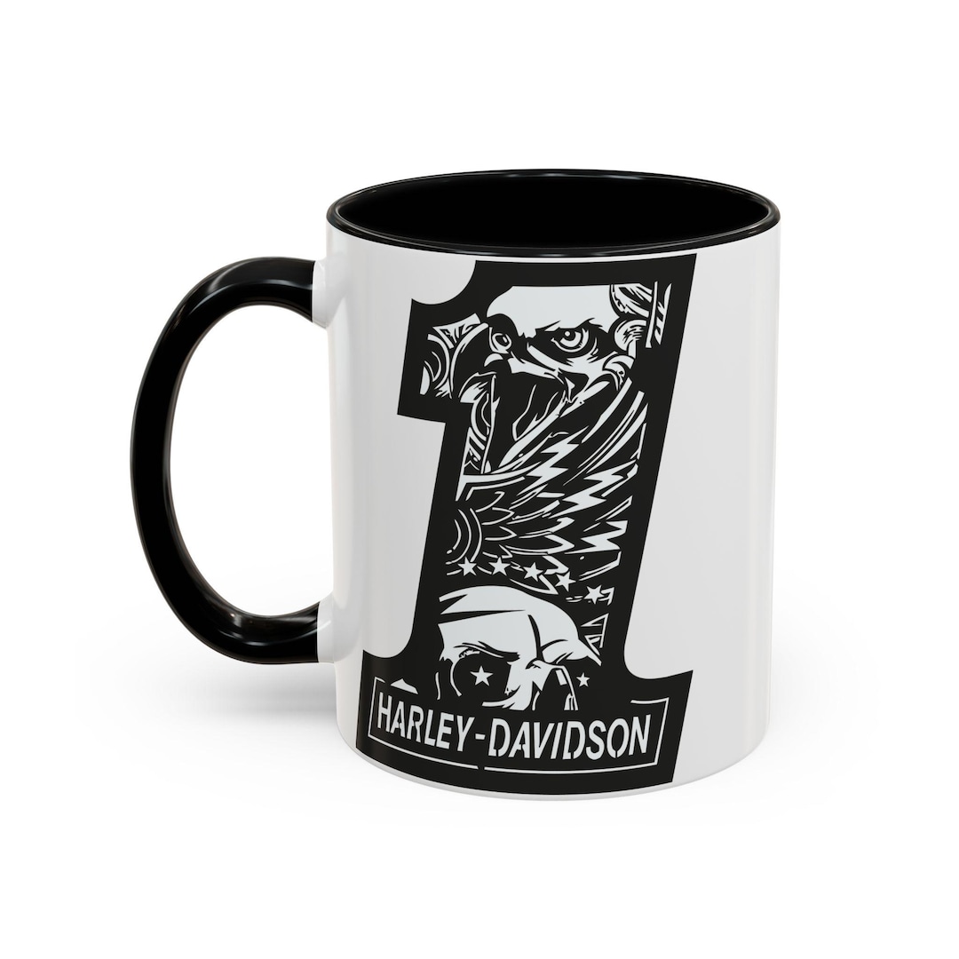 Harley Davidson Coffee Mug, Vibrant Motorcycle Mug, Gift for Bikers ...