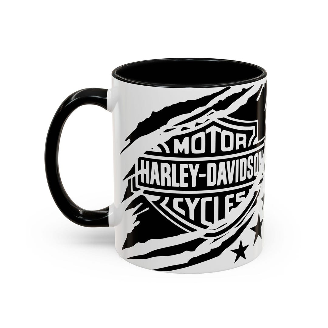 Harley Davidson Coffee Mug, Vibrant Motorcycle Mug, Gift for Bikers ...