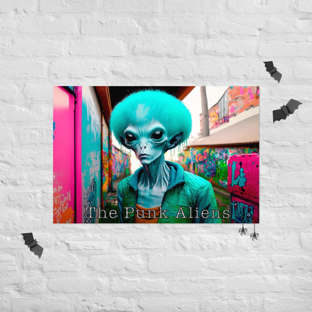 The Punk Aliens Poster Personalize Your Space With This Unique - Etsy