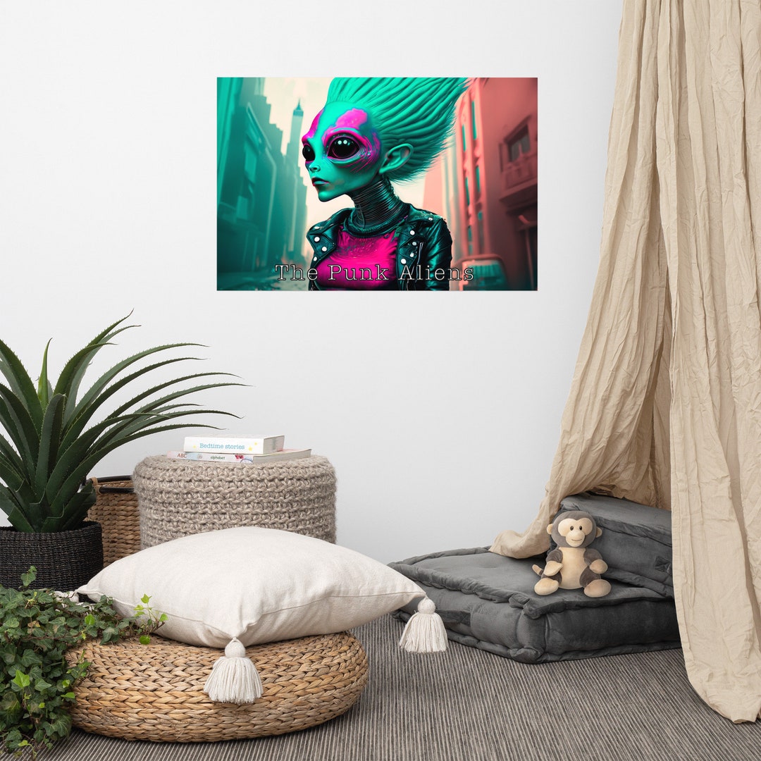 The Punk Aliens Poster Personalize Your Space With This Unique - Etsy