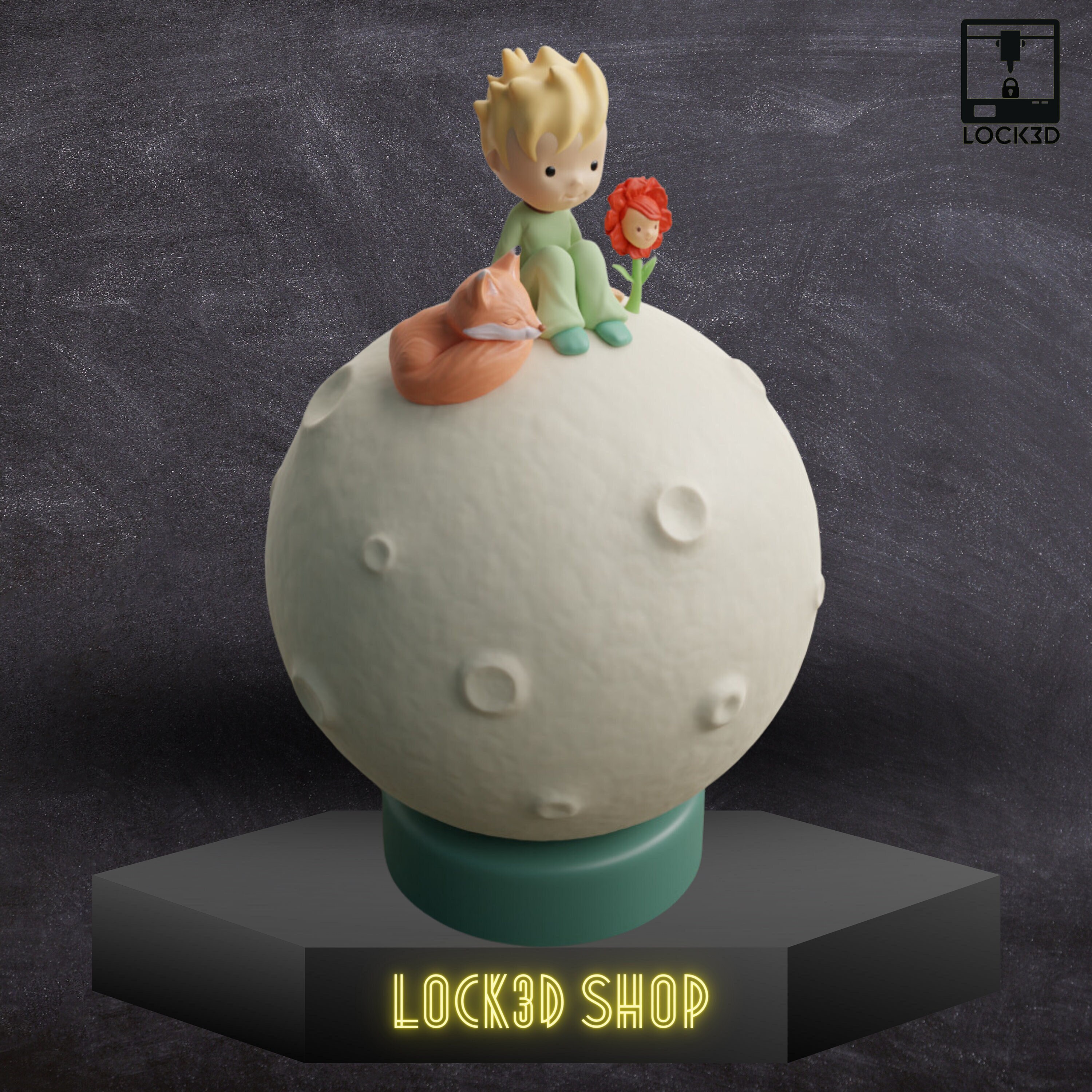 Little Prince Lamp 3D STL File for 3D Printer Ready Printing 3D ...