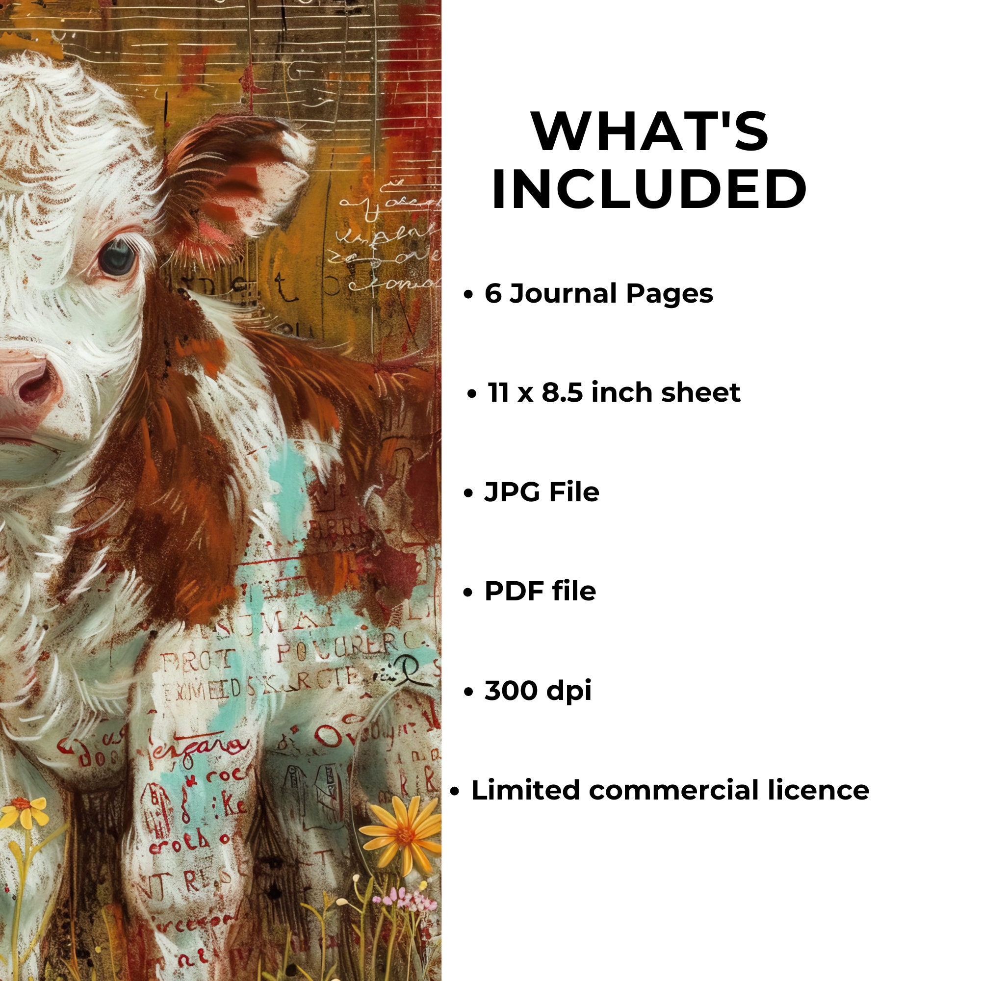 Rustic Baby Farm Animals Junk Journal Pages: Farm Ephemera (digital ...