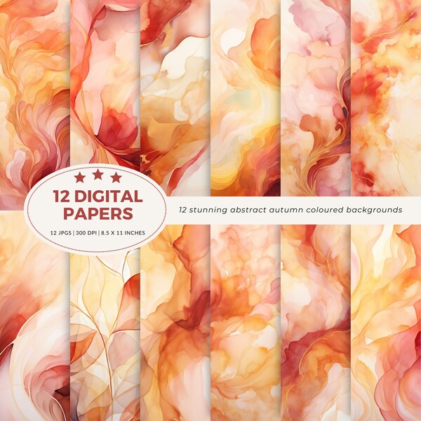 Autumn Digital - Etsy