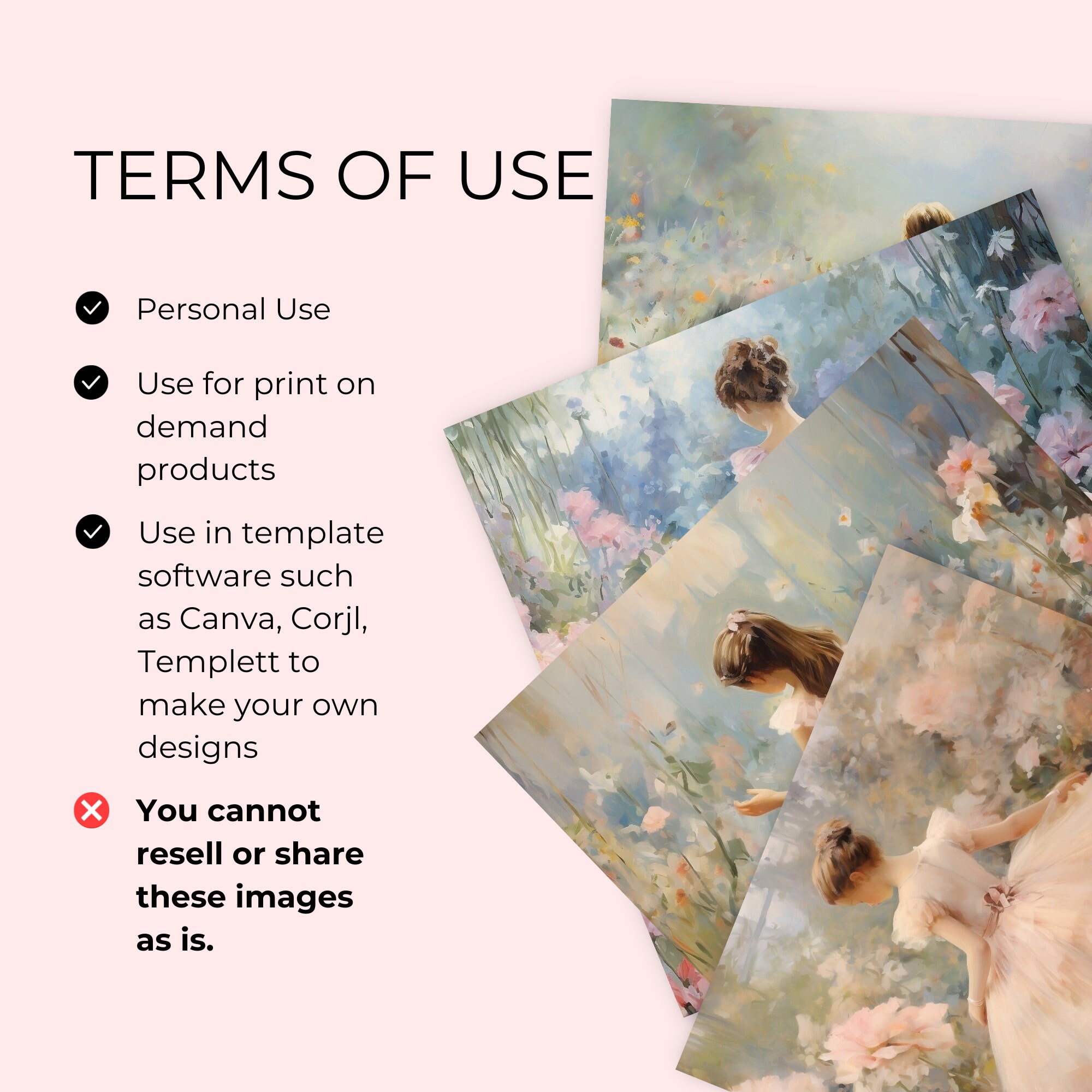 Digital Ballerina Papers 12 Printable Garden Tutu Designs, 8.5x11 ...