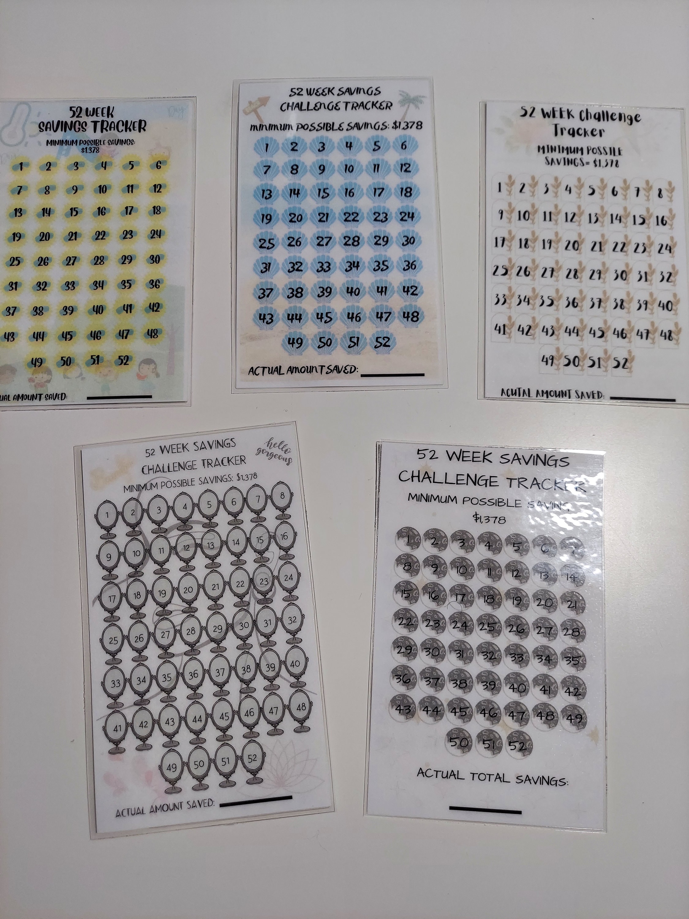 Savings Challenge Tracker, 100 Envelope Challenge Tracker, 52 Week ...