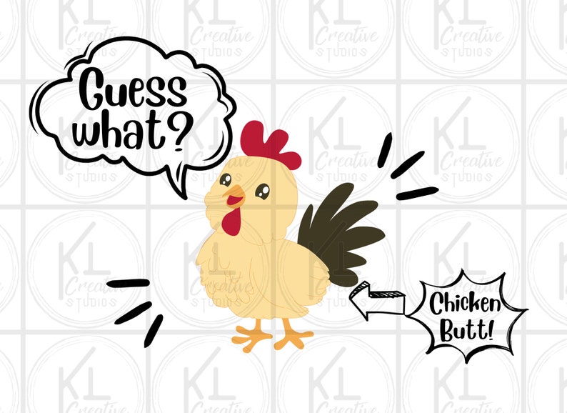 Guess What Chicken Butt, PNG, SVG, Chicken Humor, Chicken Lovers, Funny ...