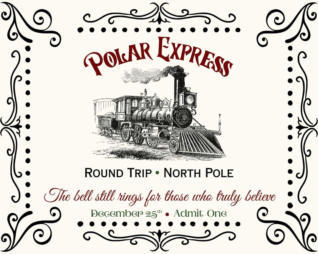 Polar Express Digital Download PNG, SVG, JPG - Etsy