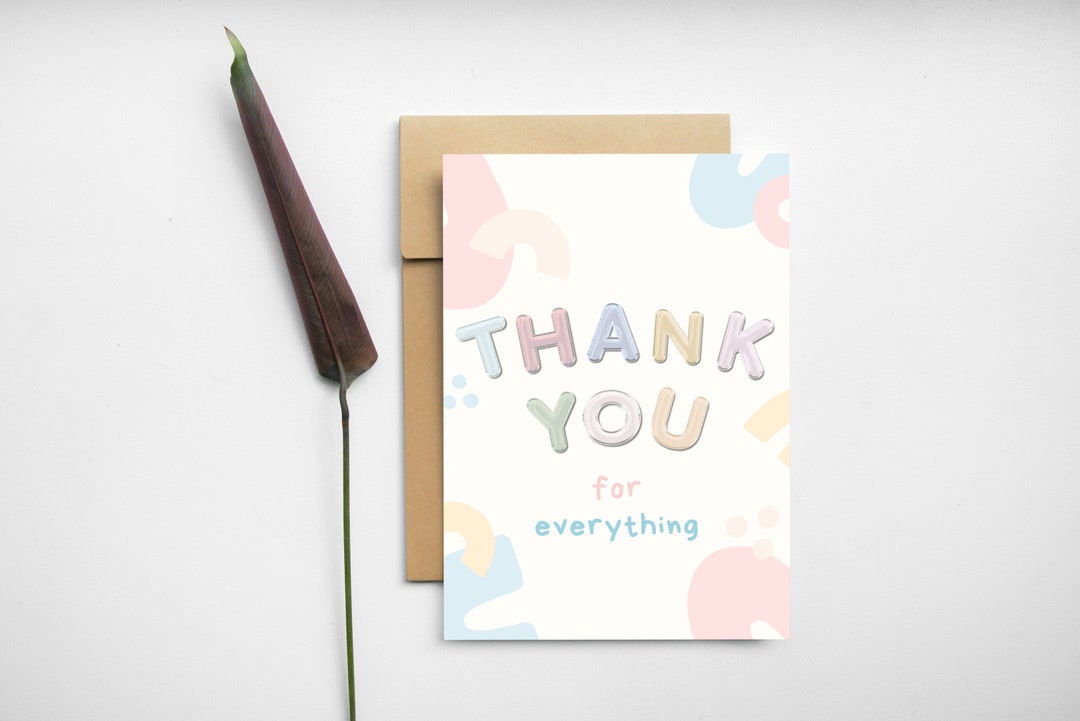 Tarjetas de agradecimiento editables, plantillas Canva, formato PNG/SVG, tarjetas de ...