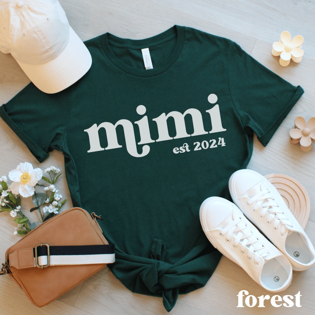 Personalized Mimi Tshirt, Women's Tshirt, Custom Mimi Shirt, Mother's ...