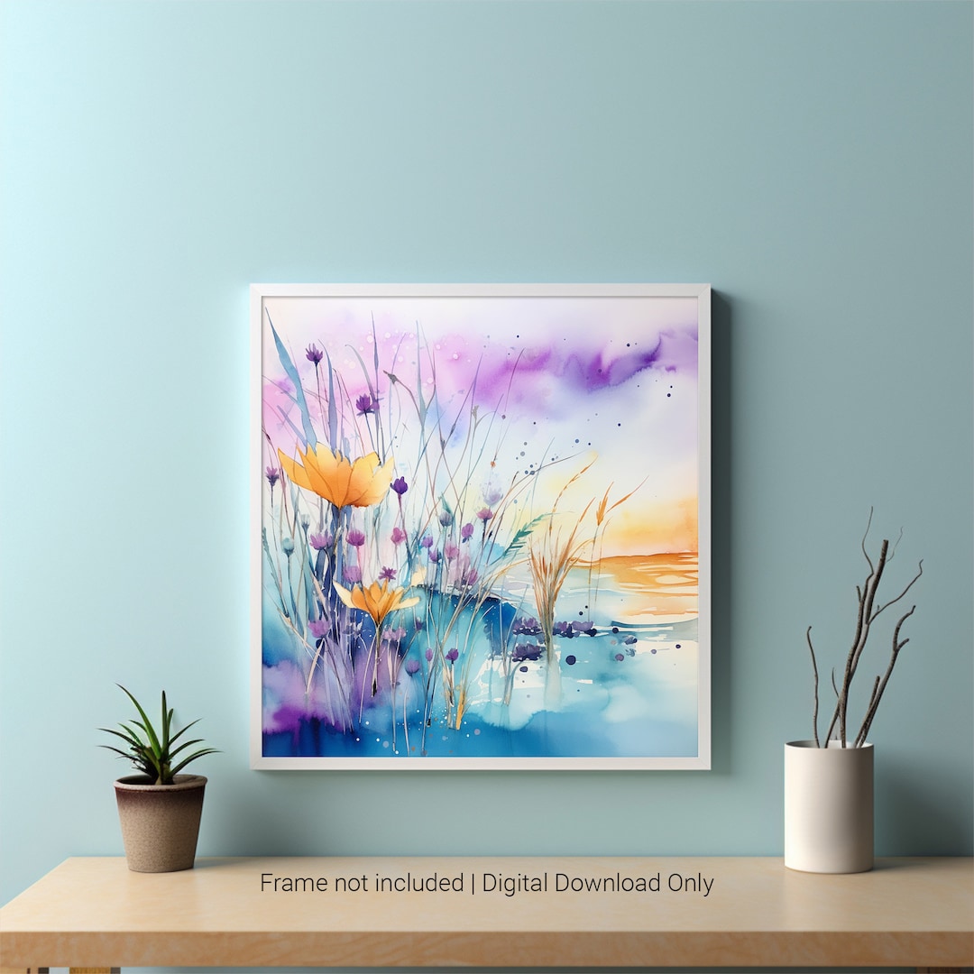 Digital Download | Water Flows by the River | Digital Art | Wall Art ...