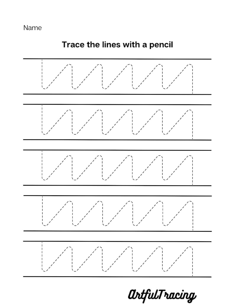Tracing Worksheets Lines and Shapes for Kids Activities 44 Pages - Etsy