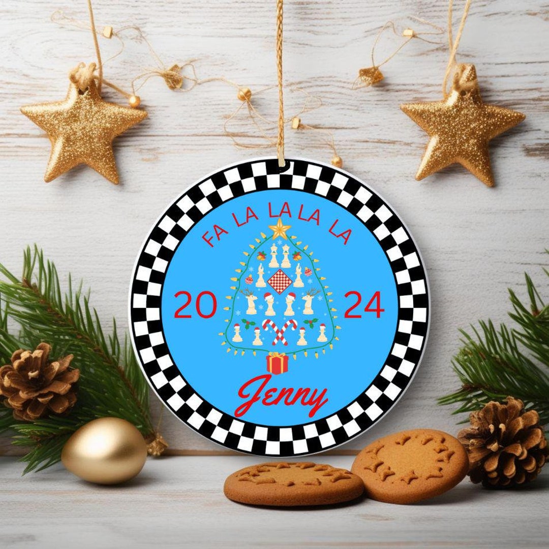 Personalized Chess Pieces Christmas Tree, Chess-themed Ornament, Gift ...