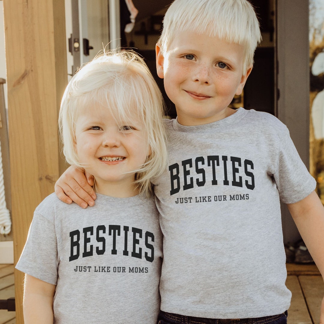 Personalized Besties Kids Tee, Cute Best Friend Shirt for Kids, Toddler ...