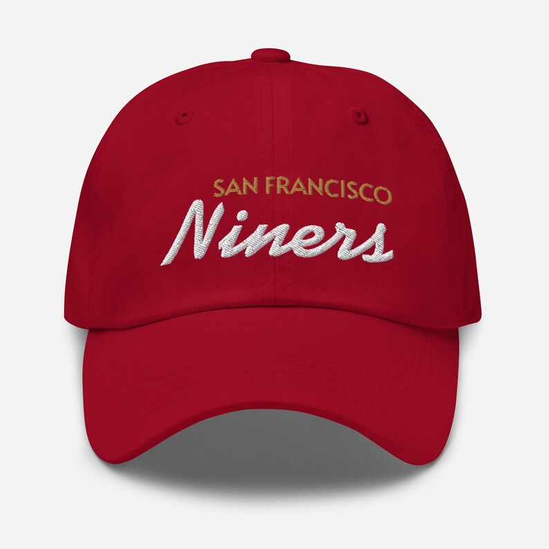 San Francisco Niners Adjustable Hat, Niners Football Cap, Niner Gang ...