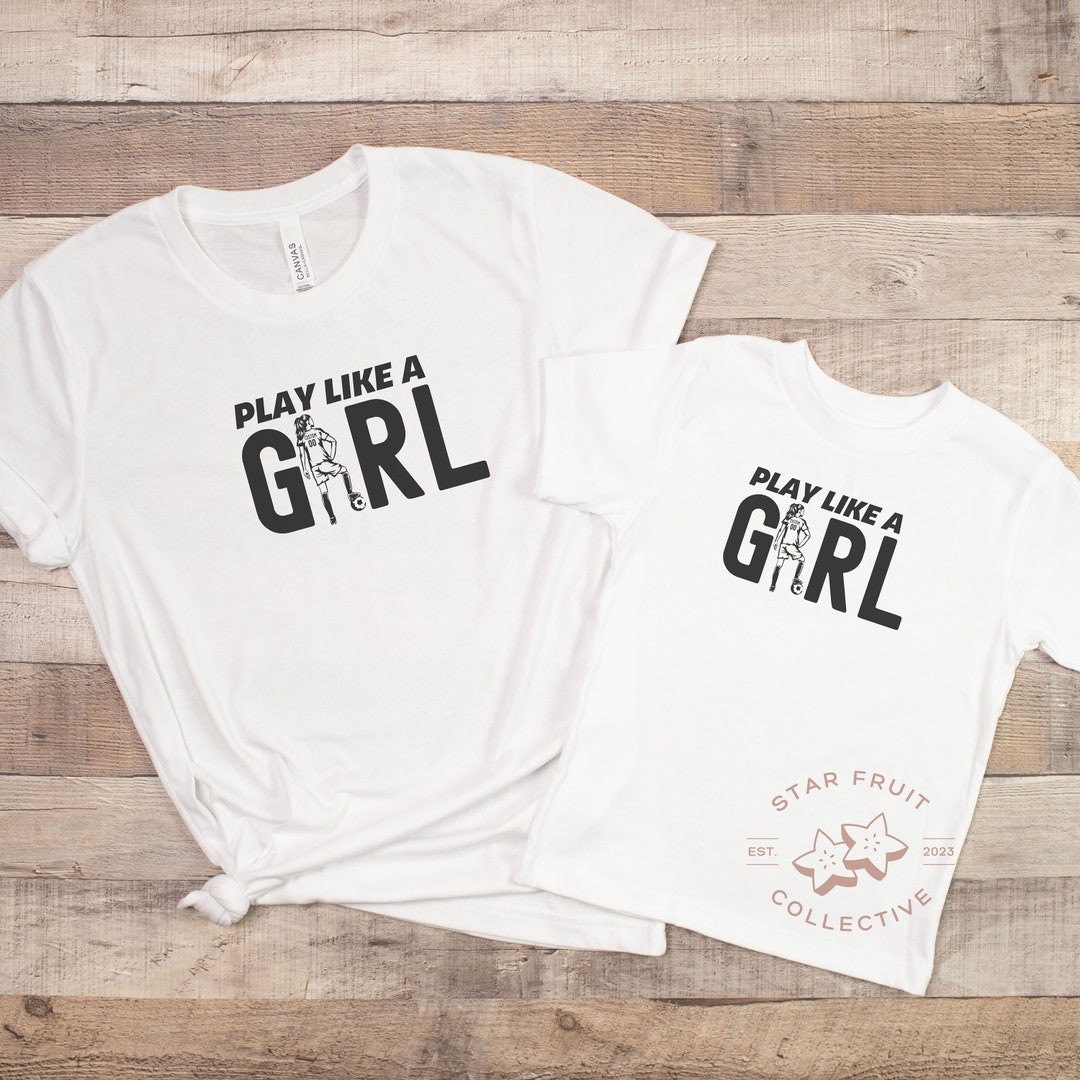 Custom Girls Soccer Shirt, Personalized Girls Soccer Tee, Play Like A ...