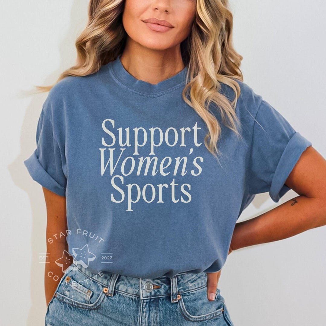 Support Women's Sports Comfort Colors Shirt, Game Day Tee, Women's ...