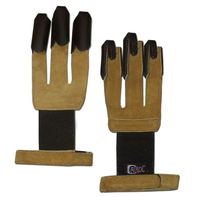 Archery Recurve, Compound, Longbow Three Finger Suede Leather Arrow ...