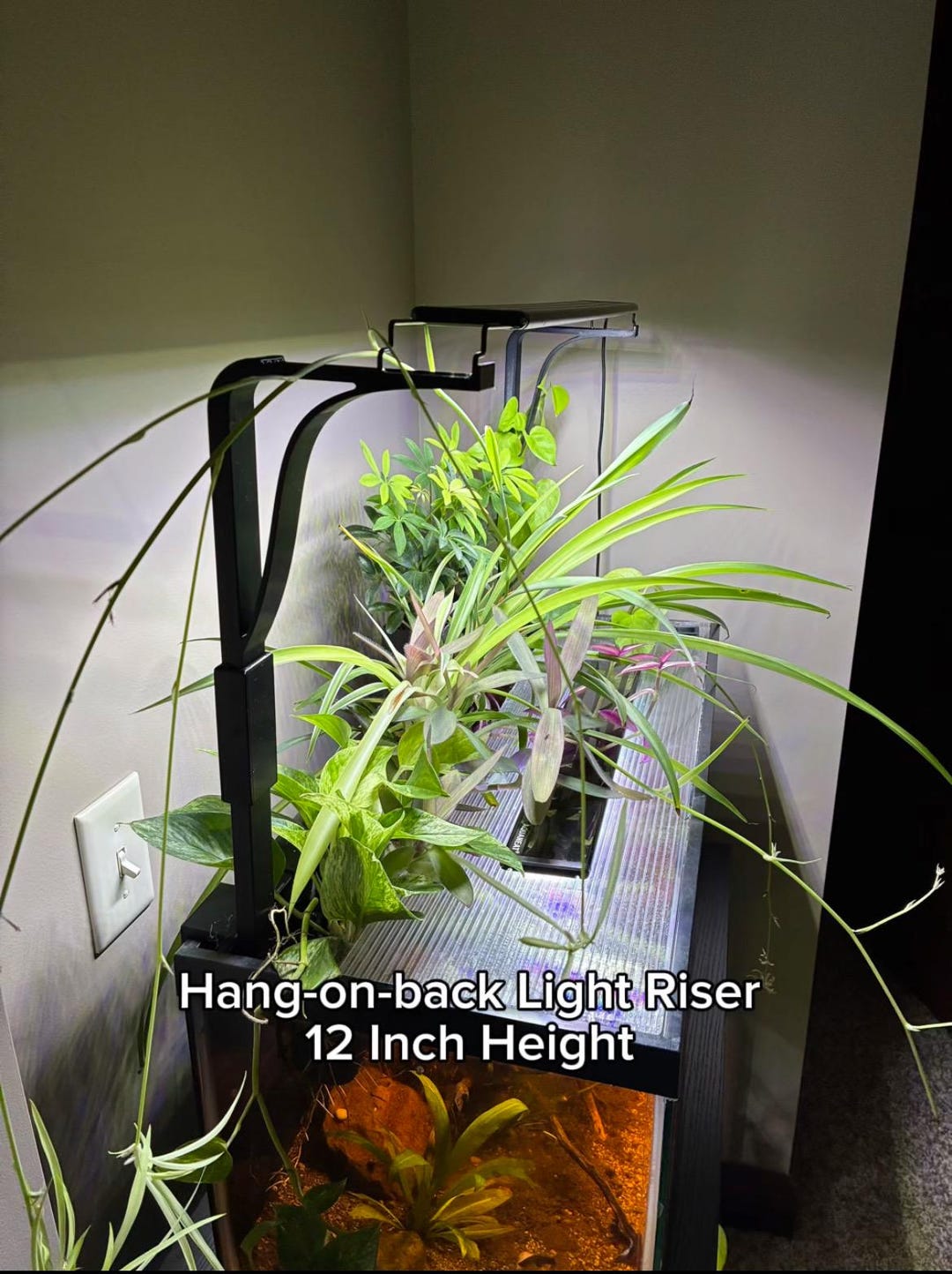 Hang-on-back Aquarium Light Riser | 12 Inch Height | - Etsy